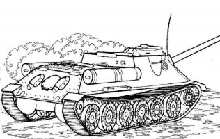Раскраски Танки. Раскраски с боевыми танками и сражениями.